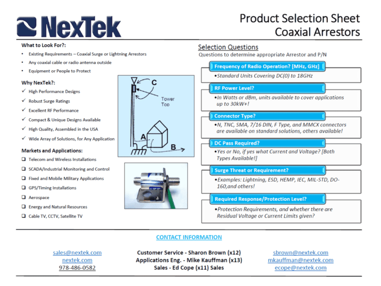 Now Available - One Page "Cheat Sheets" for Arrestor and Filter Product ...