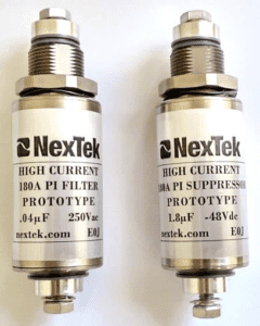 High Current 180 Ampere Pi Suppressor Integrated Filtering and Impulse ...